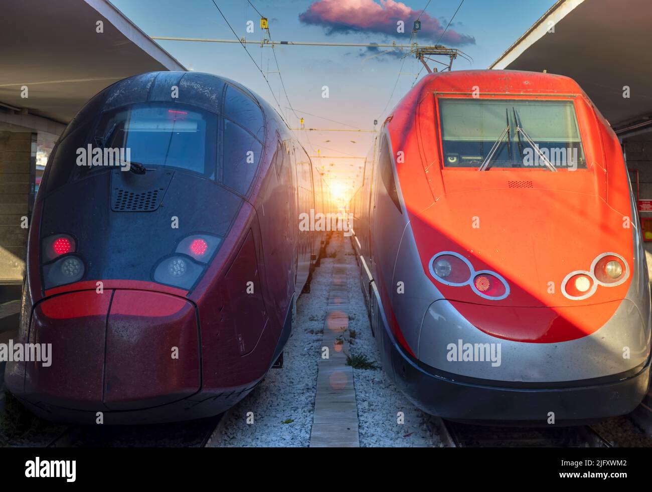 Italy, Naples main Central train station, Napoli Centrale, busy ...