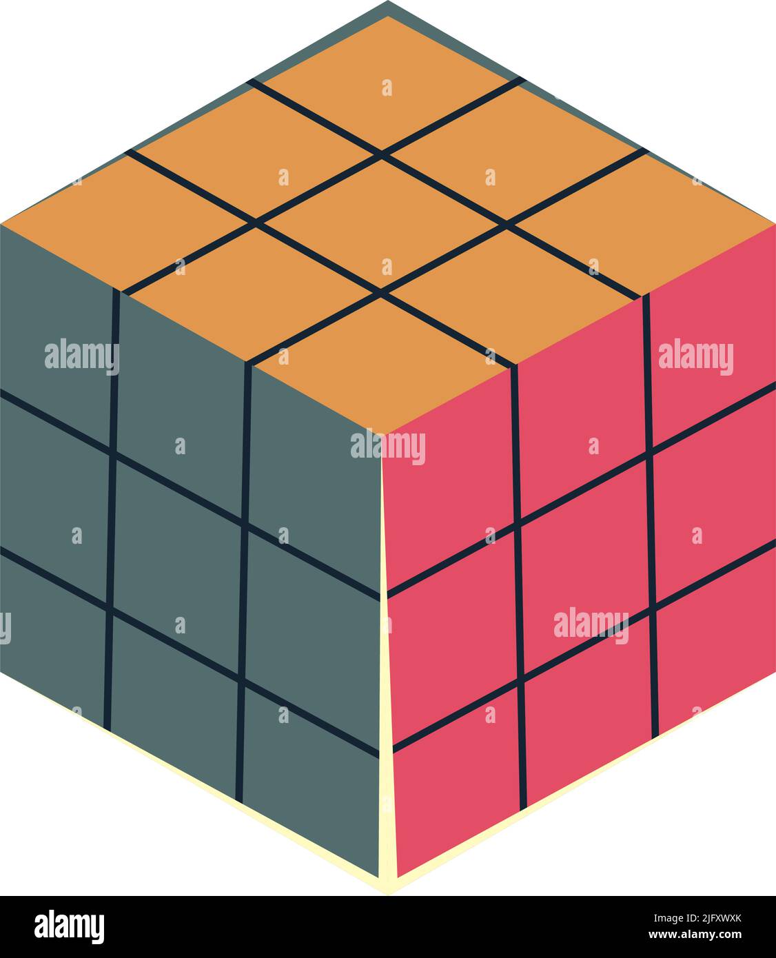 Rubik cube 1970s Stock Vector Images - Alamy