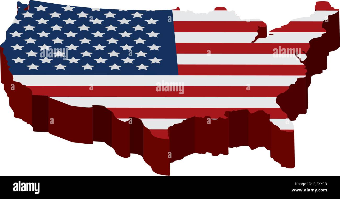 isometric usa map Stock Vector Image & Art - Alamy