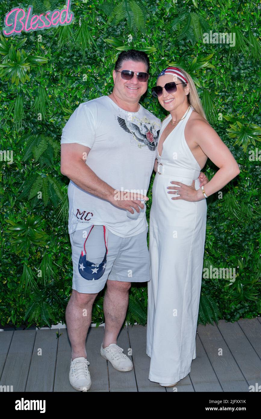 Dave (aka Reggie) Calabriano and Emily Calabriano attend the July 3rd ...