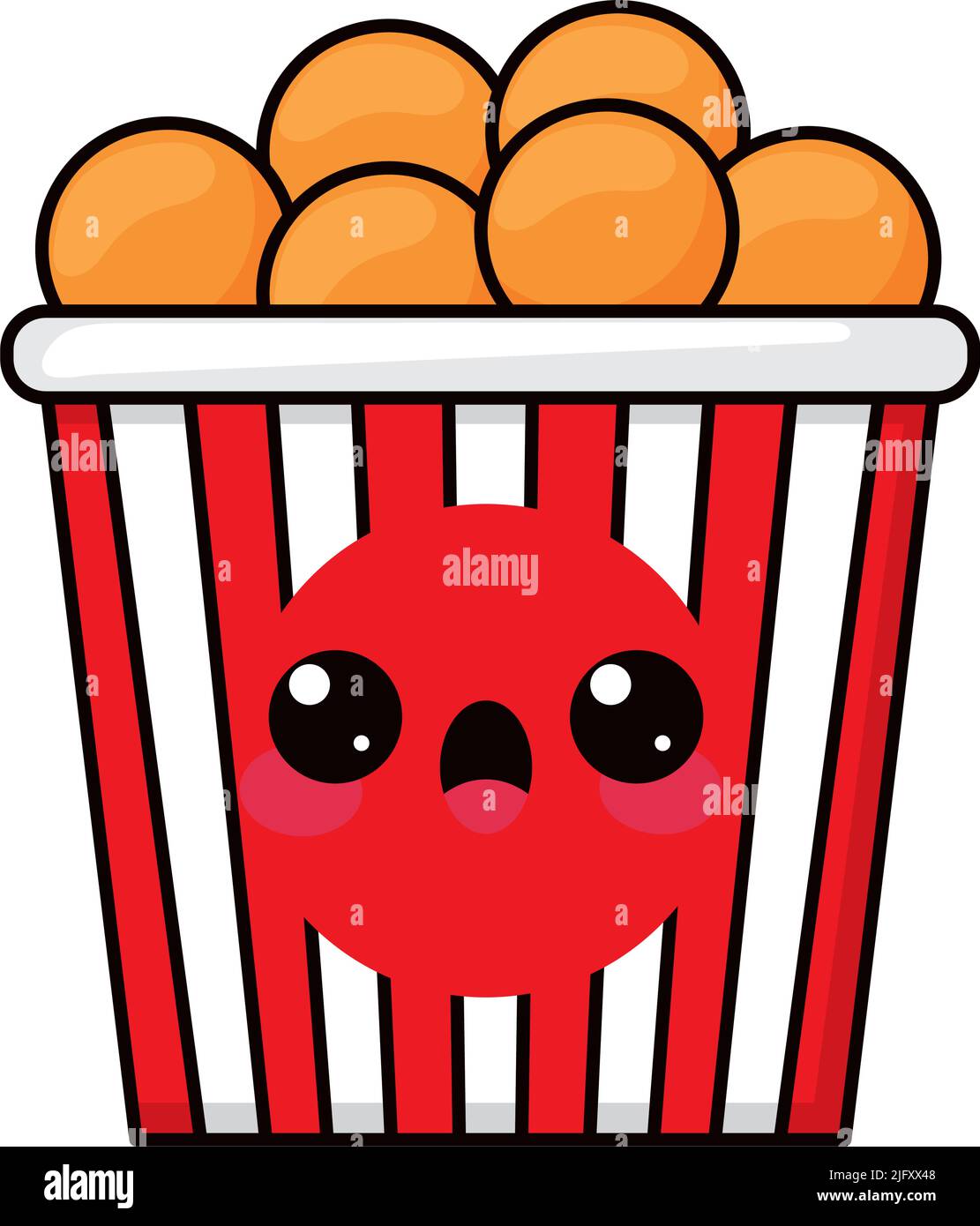 kawaii fried chicken box Stock Vector Image & Art - Alamy