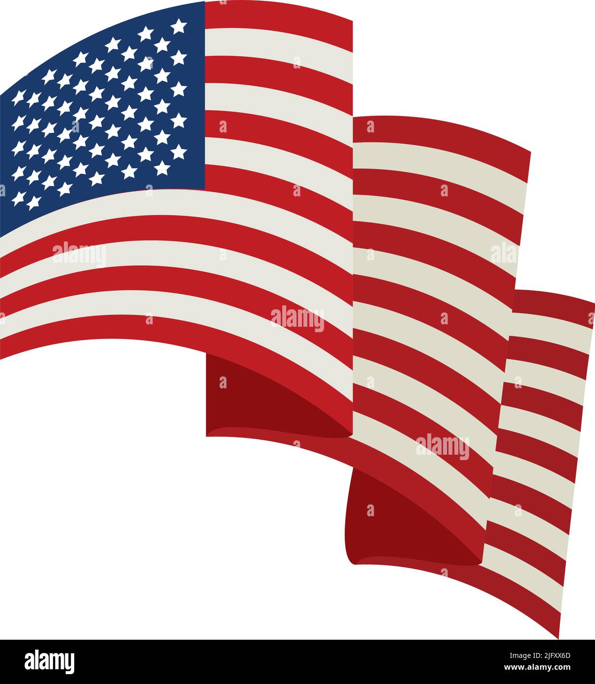 usa flag waving design Stock Vector Image & Art - Alamy