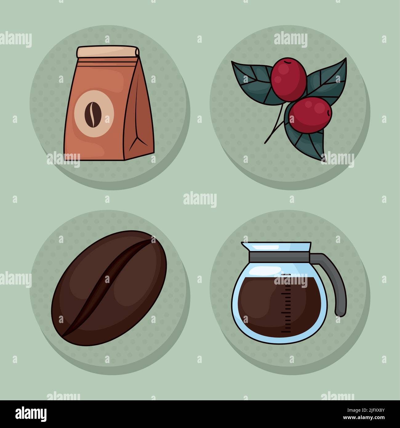 coffee icon set design Stock Vector Image & Art - Alamy