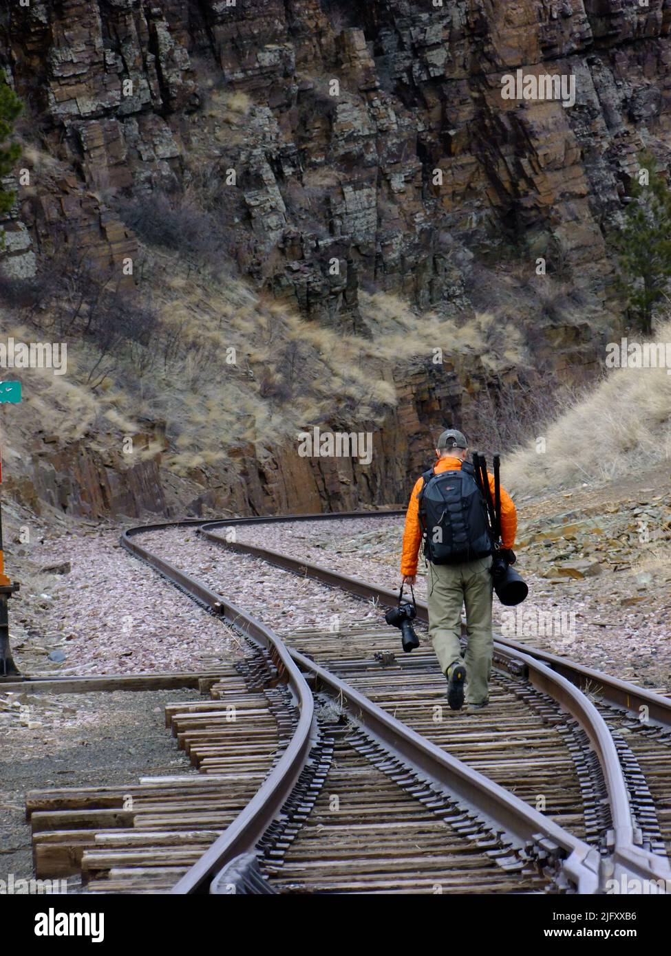 Walking along a railroad hi-res stock photography and images - Alamy