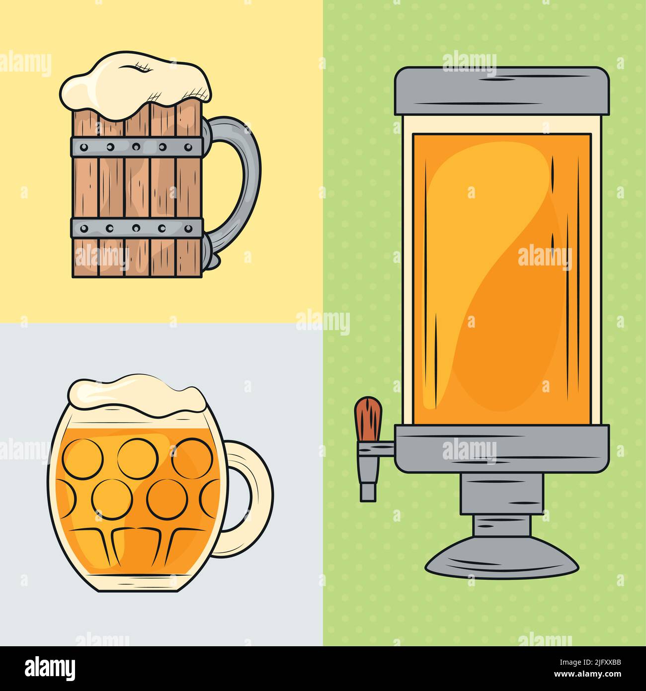 beers icon set Stock Vector Image & Art - Alamy