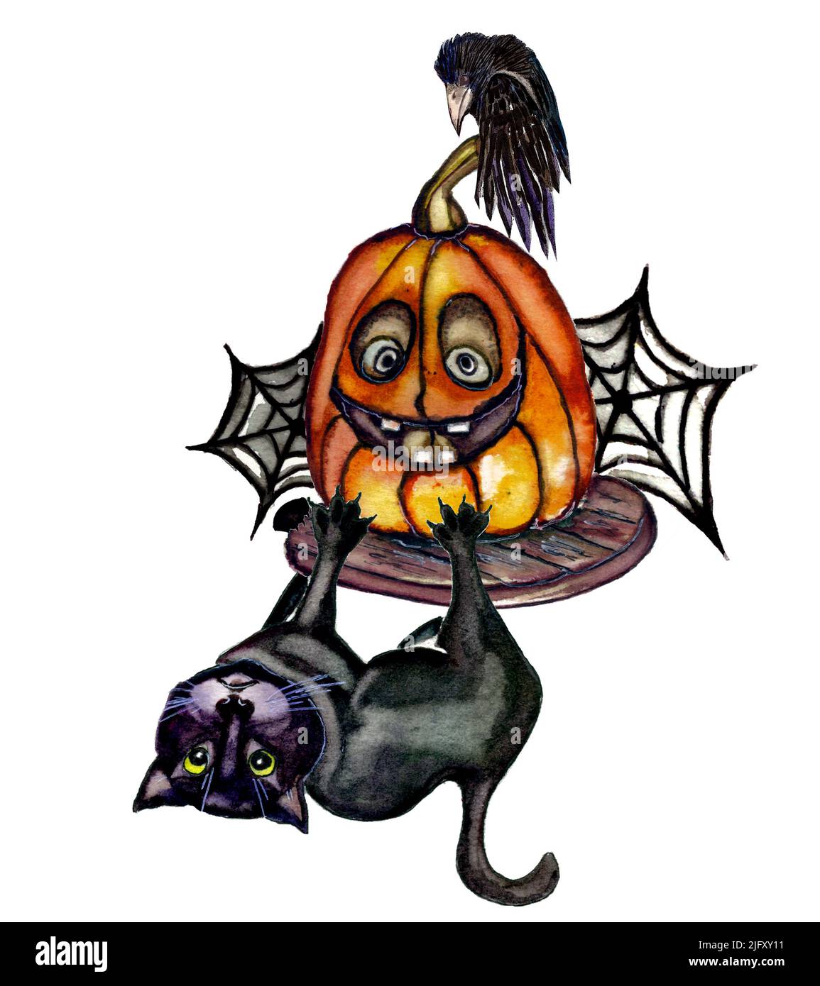 Cute autumn cat Cut Out Stock Images & Pictures - Alamy