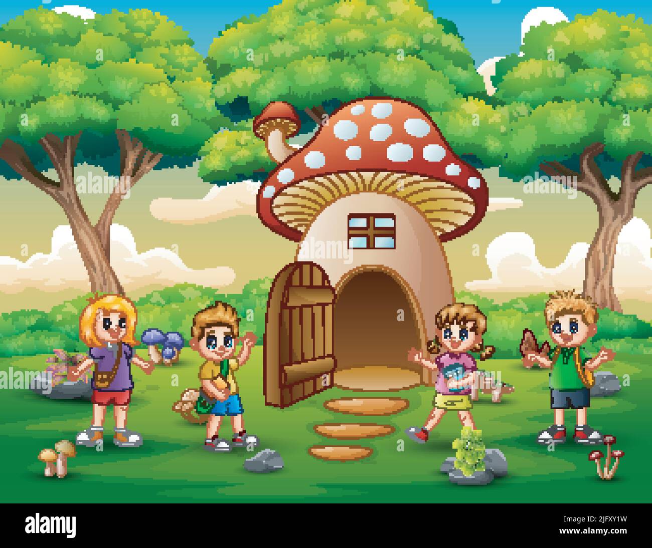 Field school house Stock Vector Images - Alamy