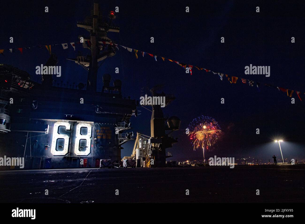 220704-N-MJ302-1037 BREMERTON Wash. (July 4, 2022) Fireworks light up ...