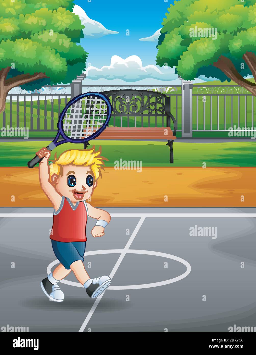 Banner template happy boy Stock Vector Images - Alamy