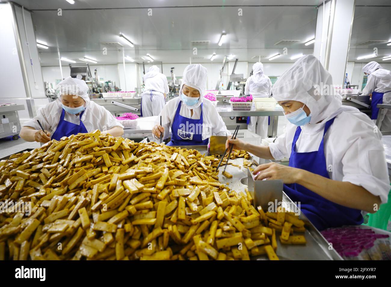 CHONGQING, CHINA - JULY 5, 2022 - Workers produce Prefabricated Dishes ...