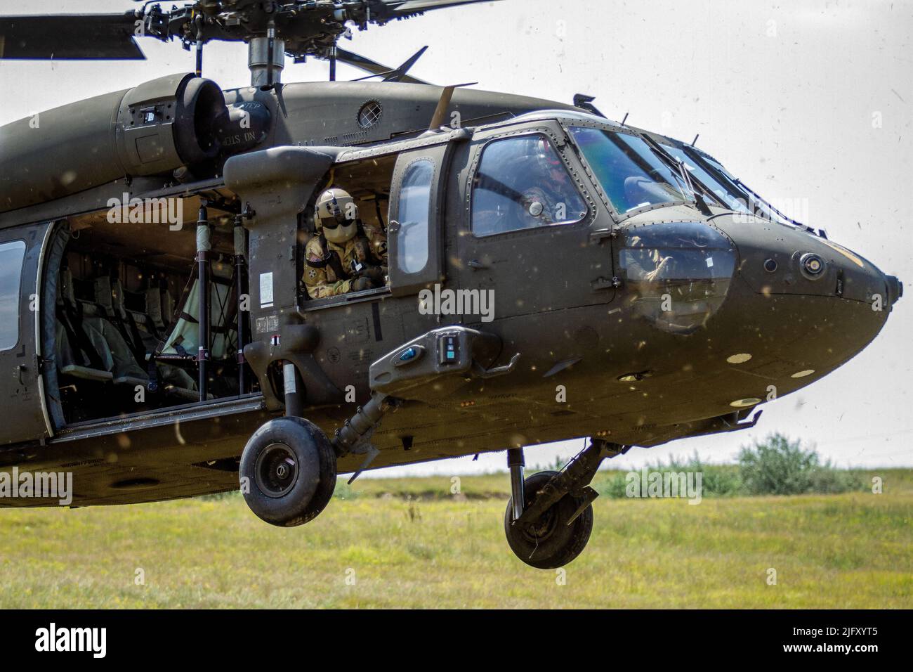 MIHAIL KOGĂLNICEANU, Romania-- A UH60M Black Hawk with Bravo Company, 3 ...