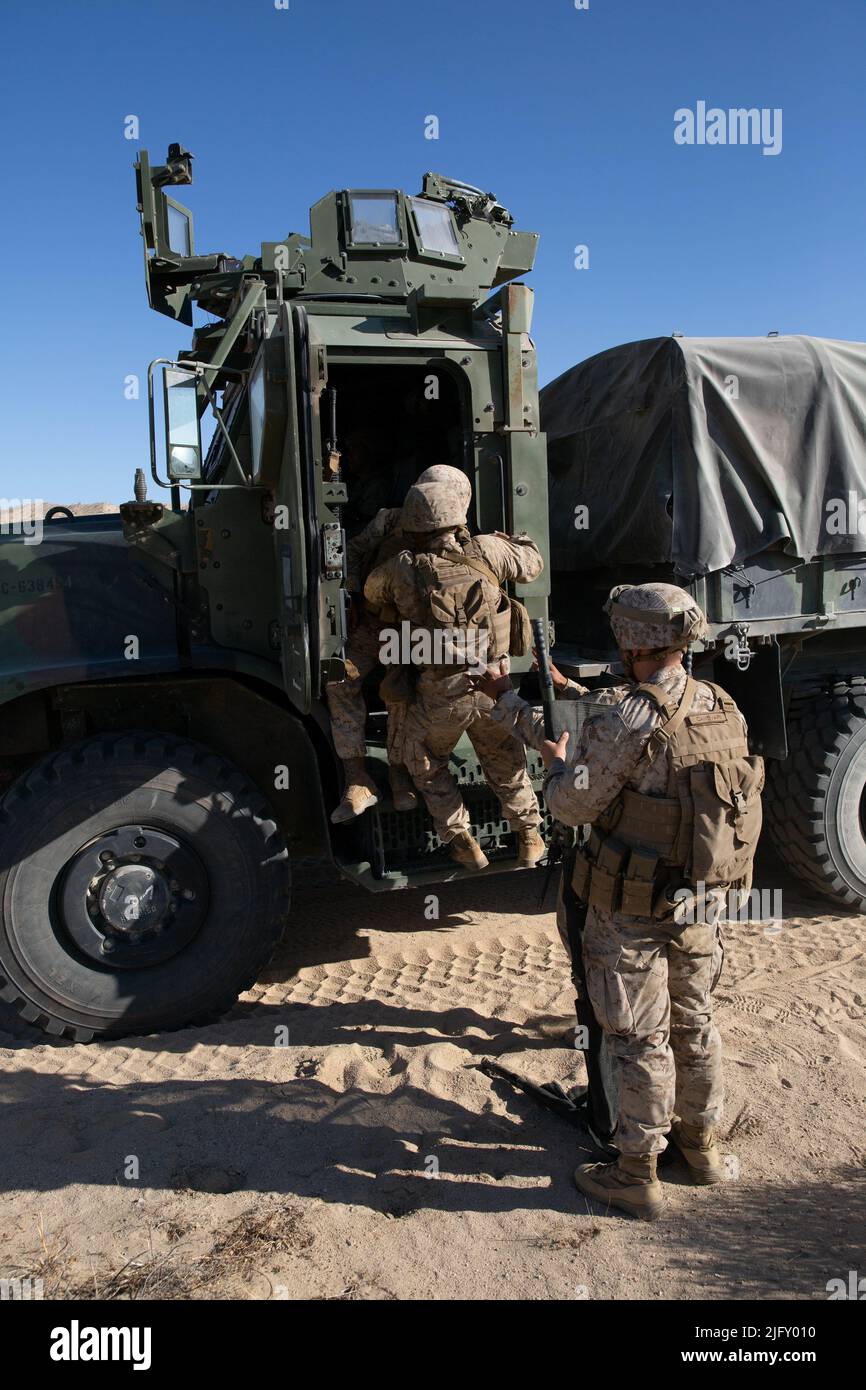 U.S. Marines with Motor Transport Platoon, Combat Logistics Battalion ...