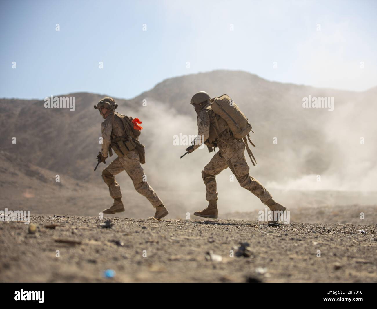 U.S. Marines with Battalion Landing Team 2/4, 13th Marine Expeditionary ...