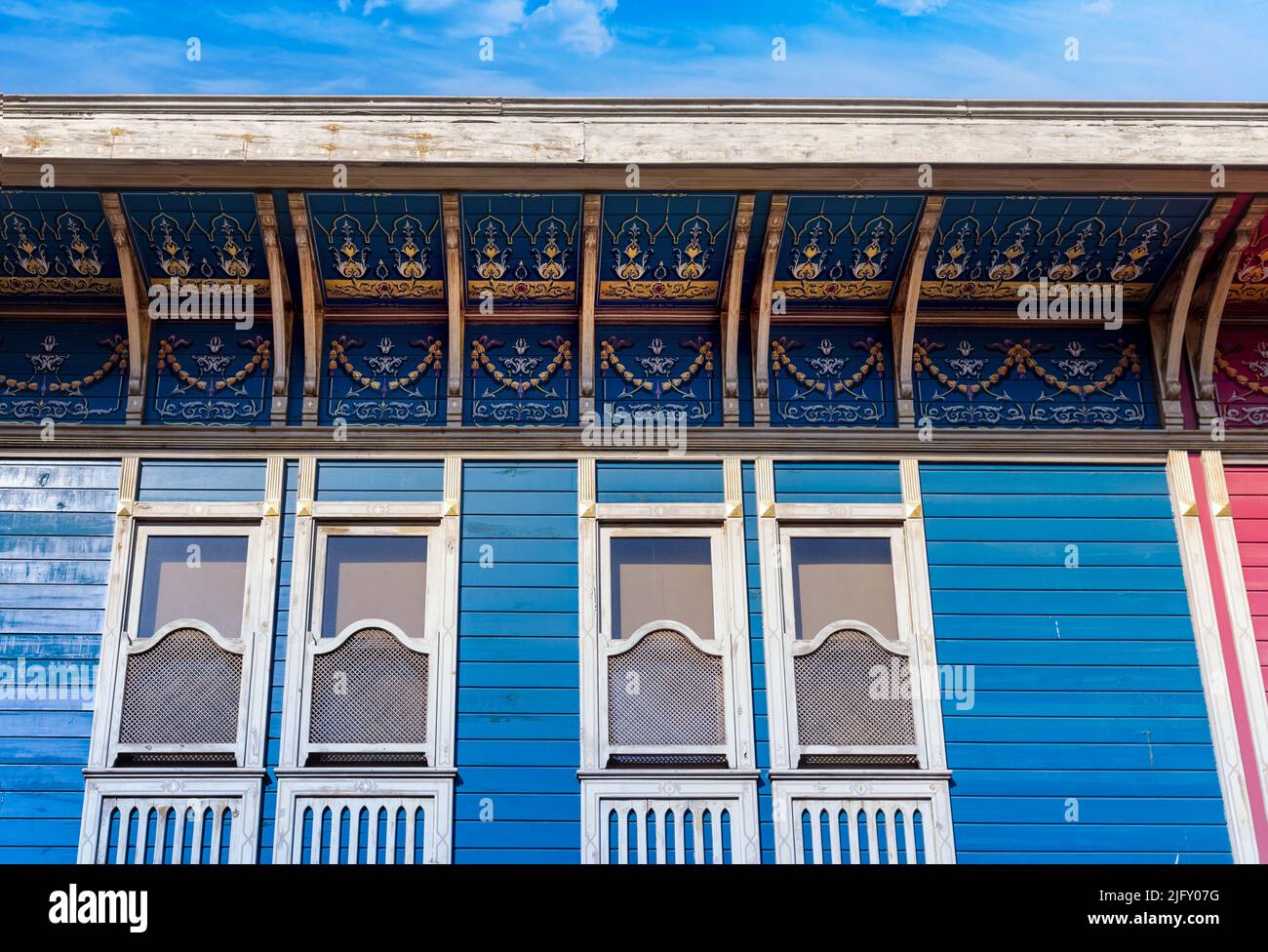 Turkey, Istanbul Colorful historic center buildings of Fatih district ...