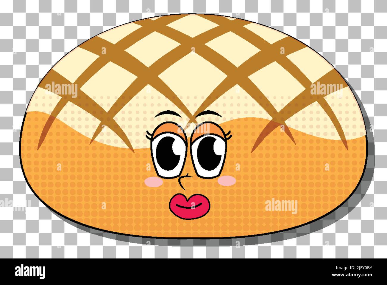 Bun cartoon character isolated illustration Stock Vector Image & Art ...