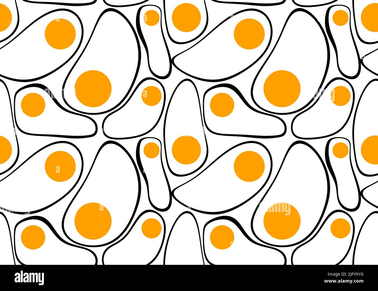 Breakfast seamless scrambled egg pattern for fabrics and kids and ...