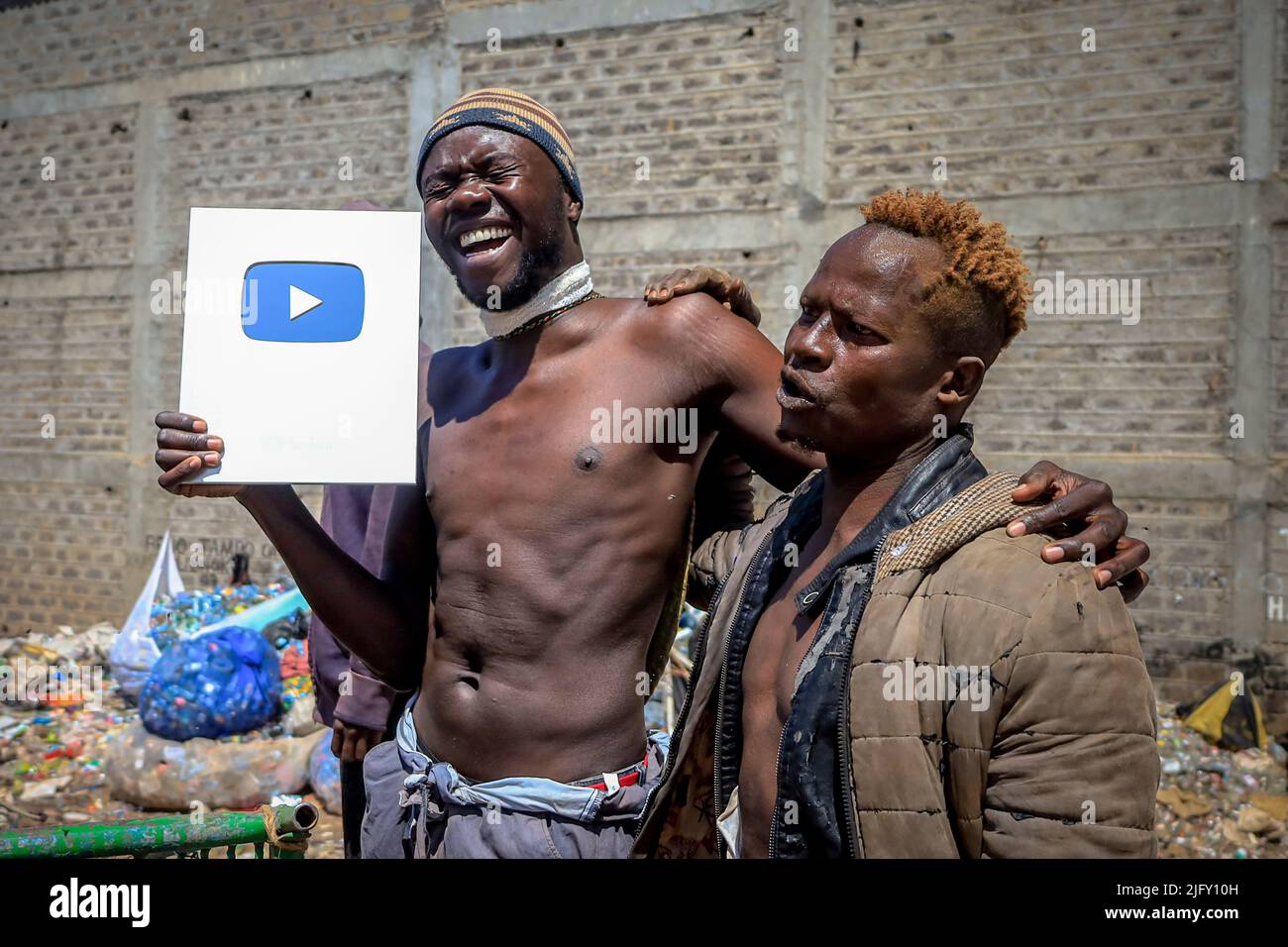 Nairobi, Kenya. 3rd July, 2022. Daniel Otieno (Pro Fate Comedian), a comedian and parodist well ...