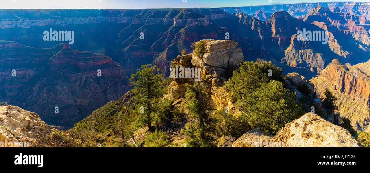 Deva, Brahma and Zoroaster Temples Across Roaring Springs Canyon ...