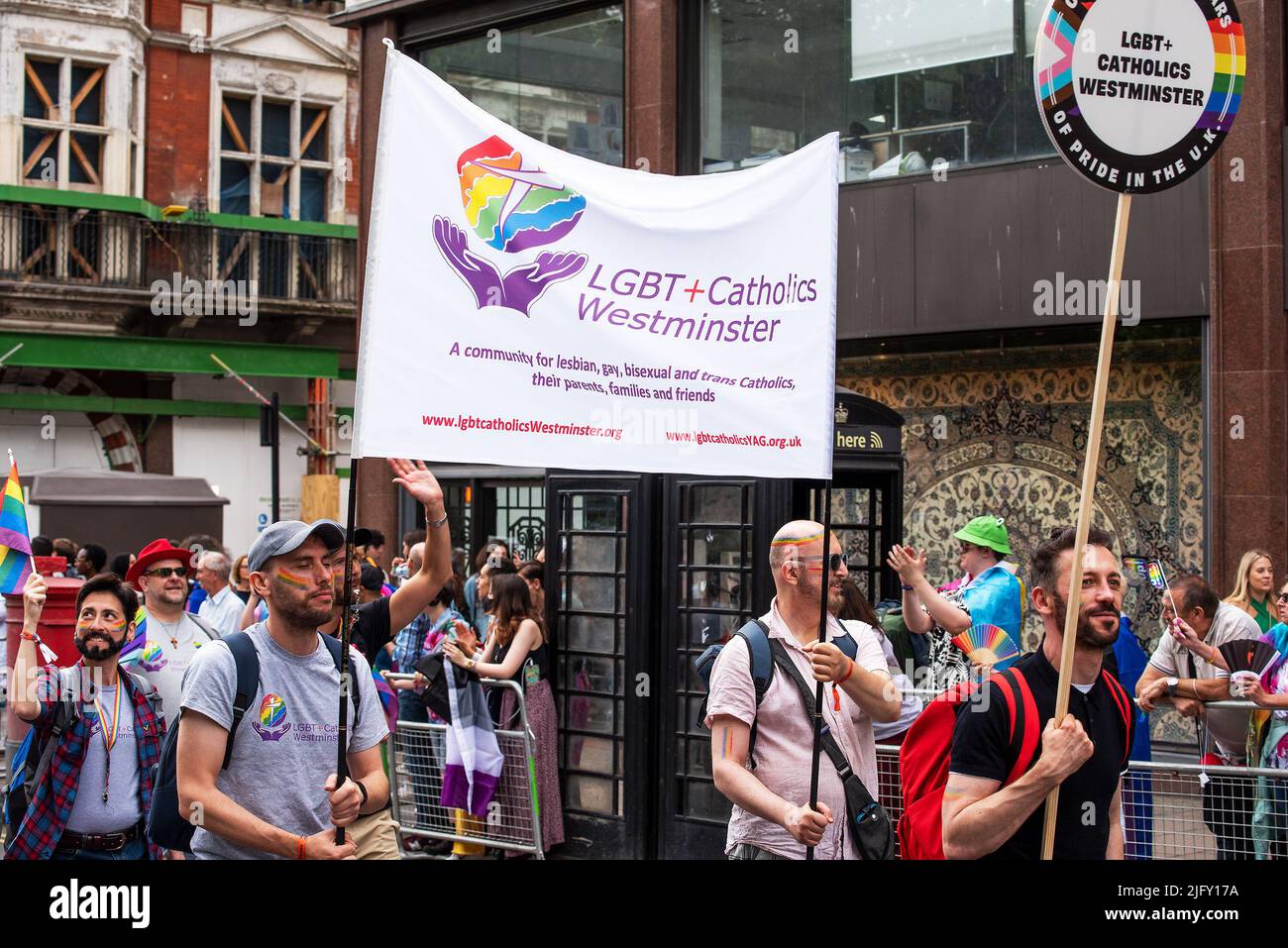 Lgbt catholics westminster banner hi-res stock photography and images ...
