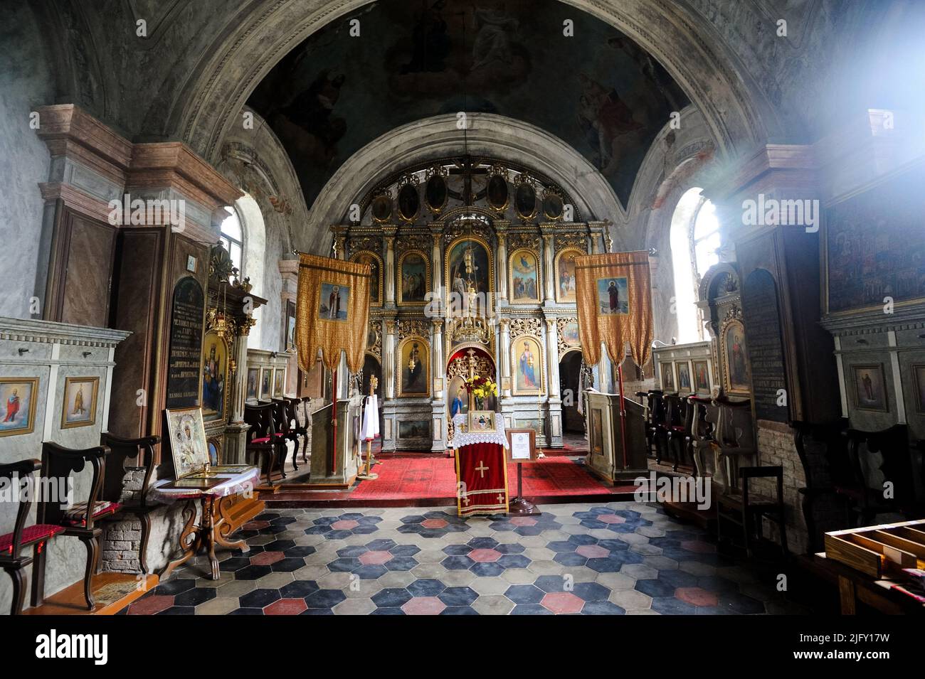 A view of interior of the main nave of the church Stock Photo - Alamy