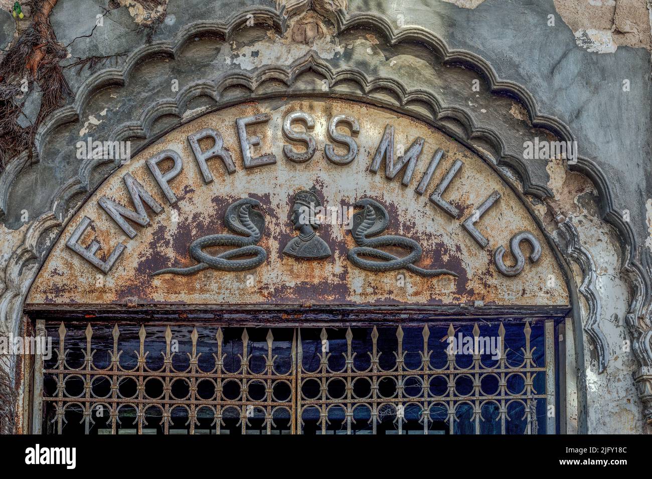 0107 2018 Closed Doors of Empress Mills, Nagpur, Maharashtra, India ...