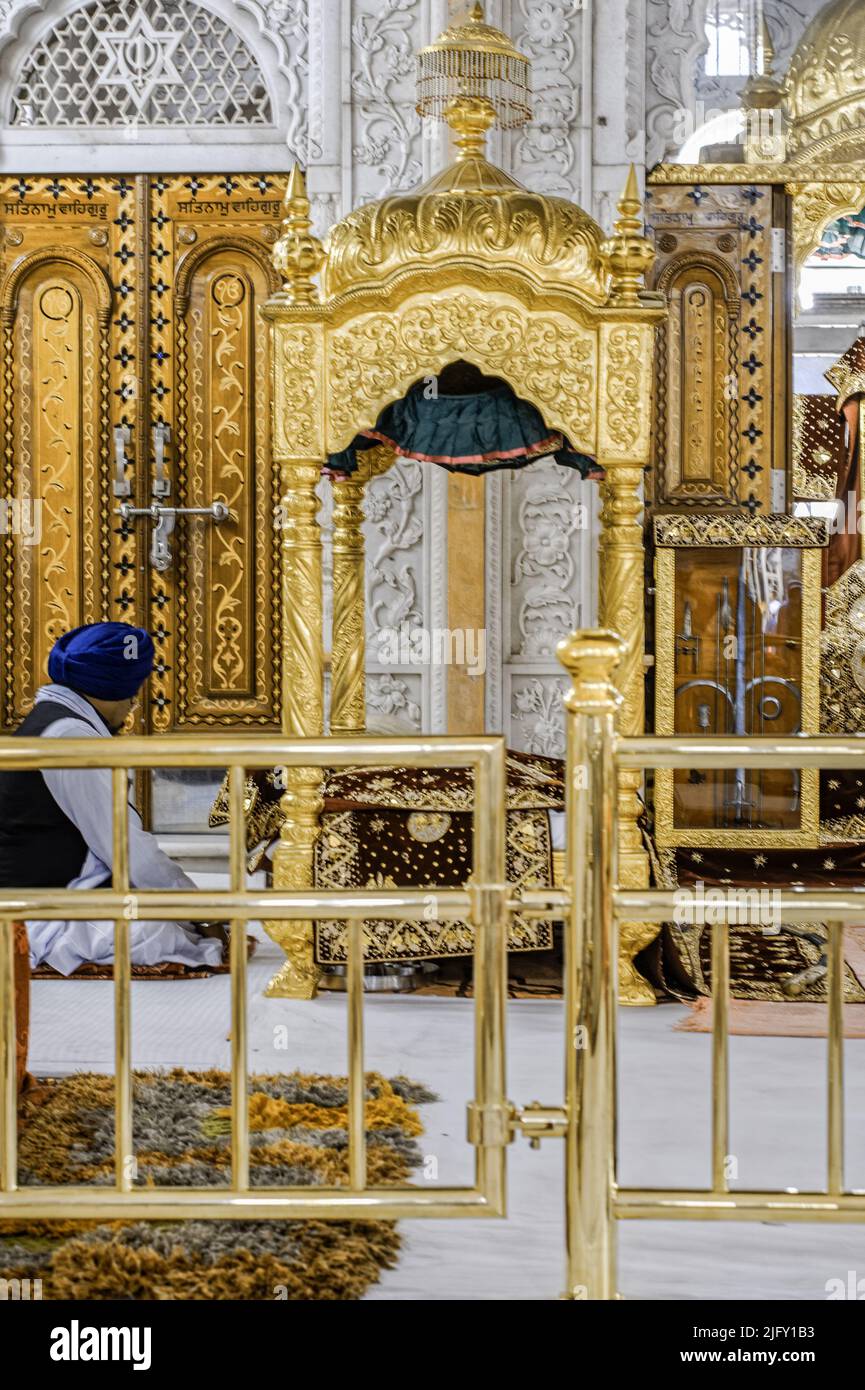 12 18 2014 Golden Carving Inside Takht Sri Patna Sahib, where Guru ...