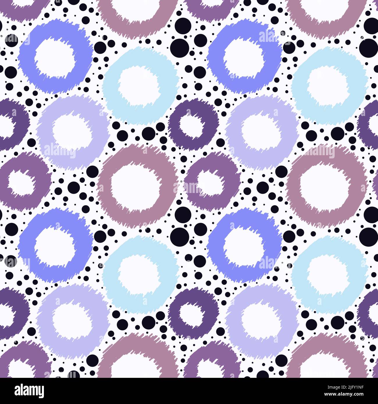 Abstract geometric circle seamless pattern for kids and linens and ...