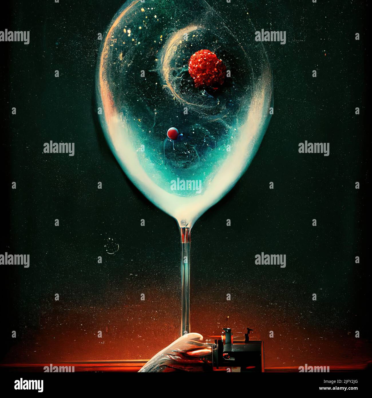 Scientific exploration, conceptual illustration Stock Photo - Alamy