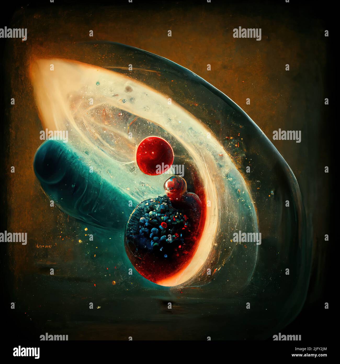 Scientific exploration, conceptual illustration Stock Photo - Alamy