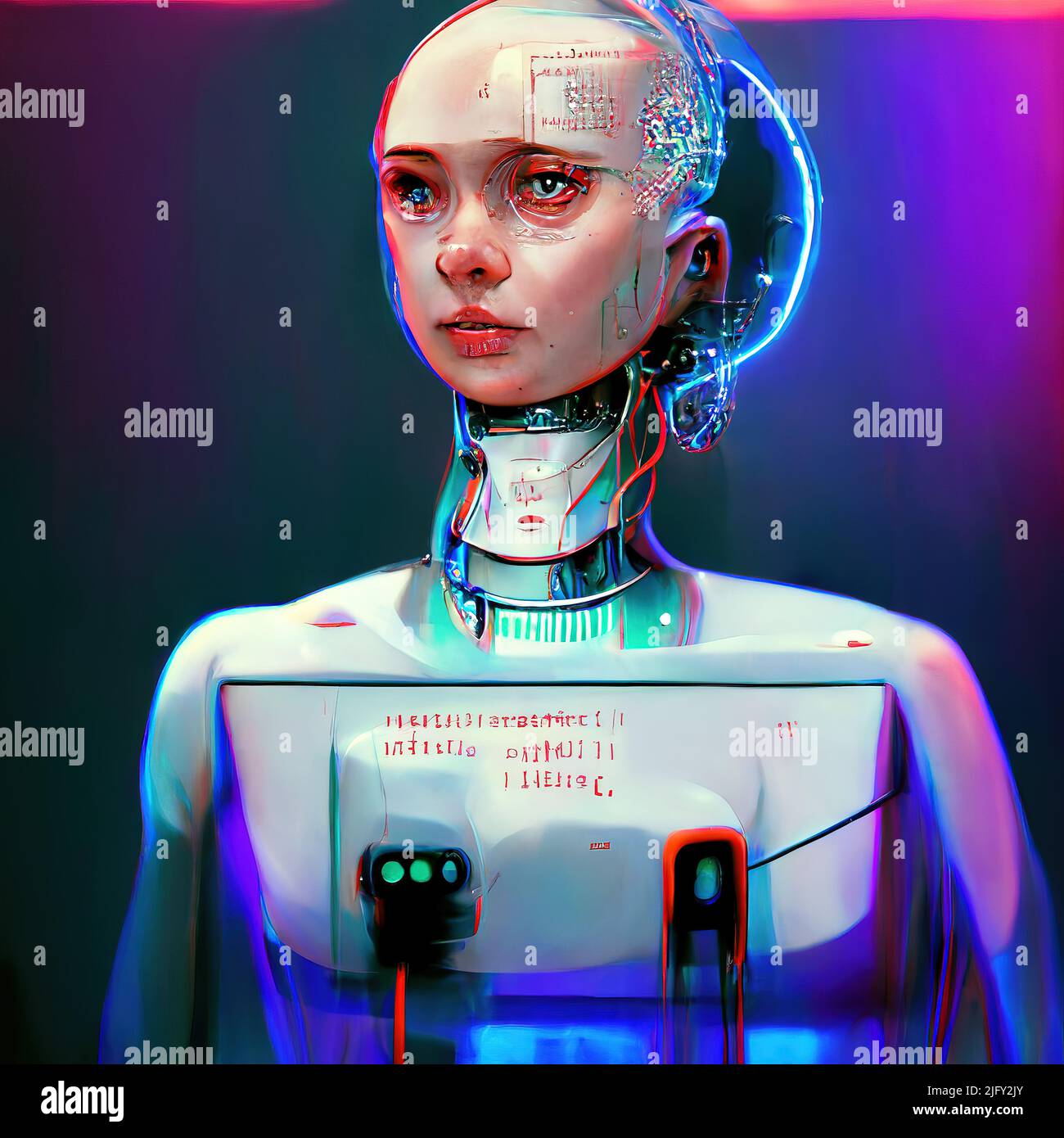 Artificial Intelligence, conceptual illustration Stock Photo - Alamy