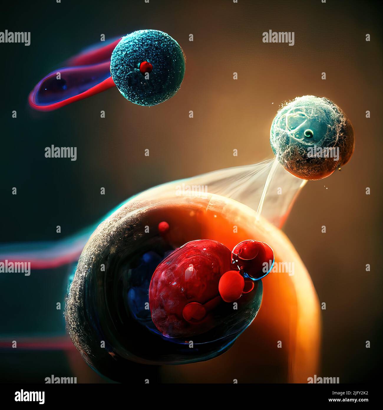 Scientific exploration, conceptual illustration Stock Photo - Alamy