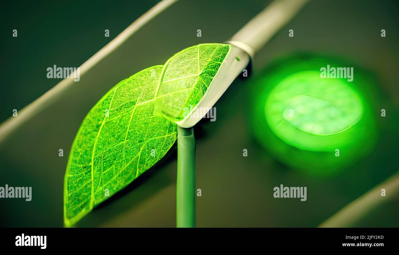 Green technology, conceptual illustration Stock Photo - Alamy
