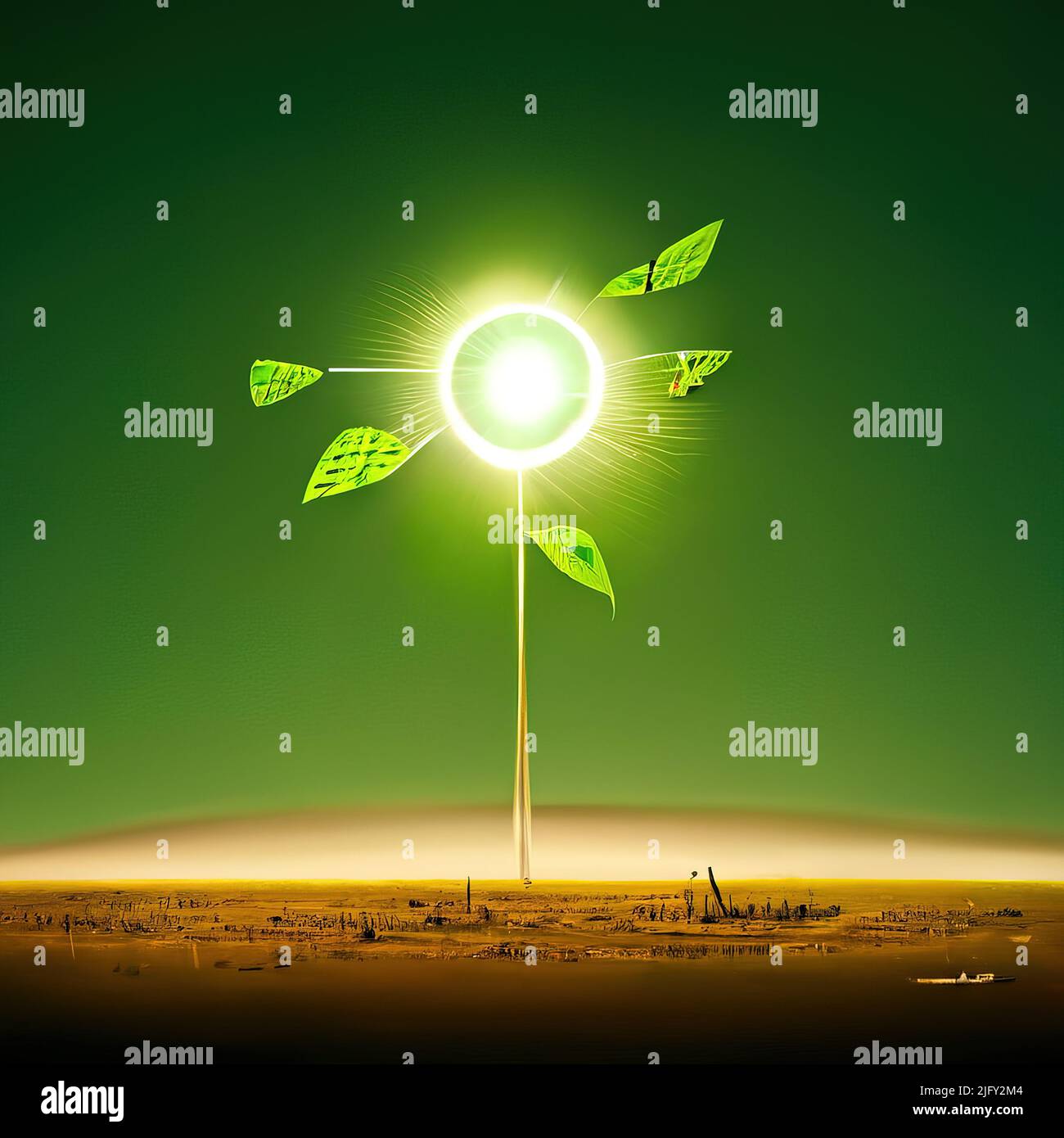 Solar technology, conceptual illustration Stock Photo - Alamy