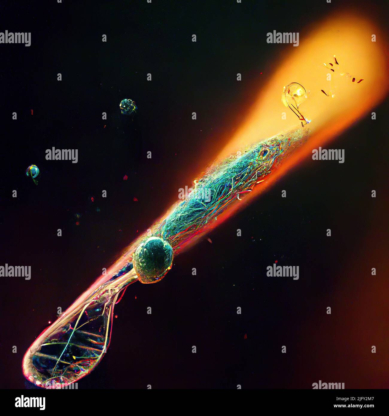 Scientific exploration, conceptual illustration Stock Photo - Alamy