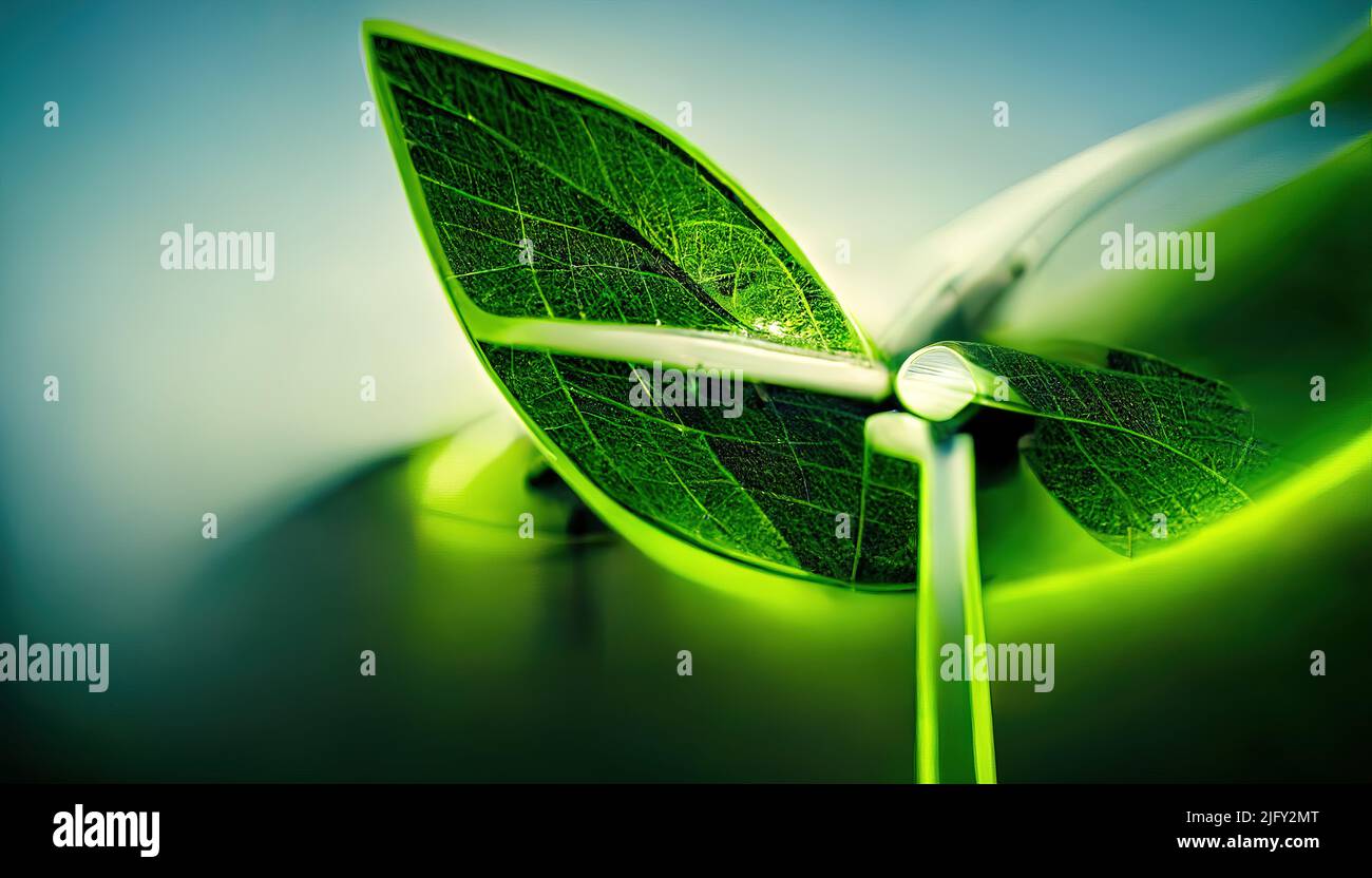 Green technology, conceptual illustration Stock Photo - Alamy