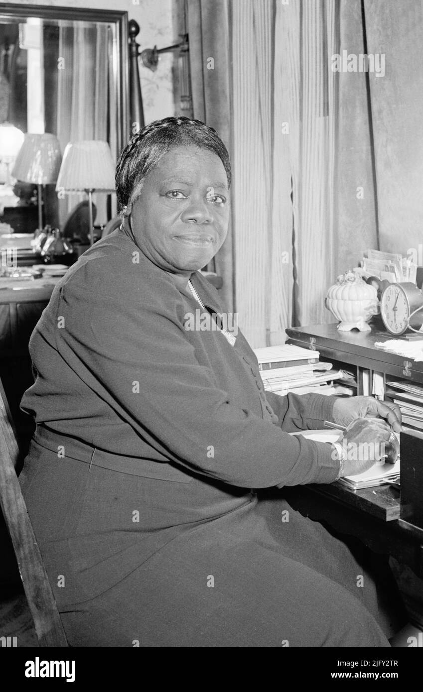 Mary McLeod Bethune, American activist and educator Stock Photo - Alamy