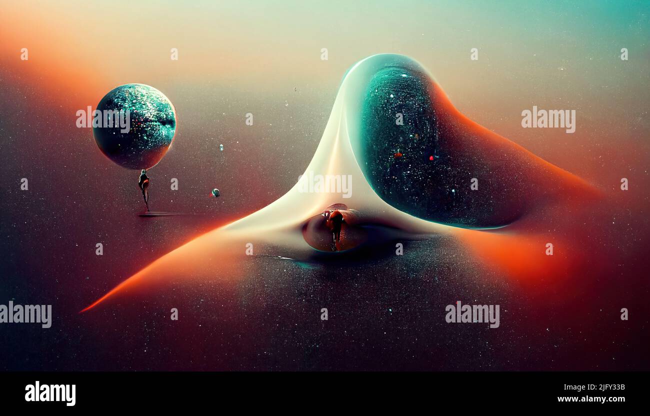 Gravity, conceptual illustration Stock Photo - Alamy