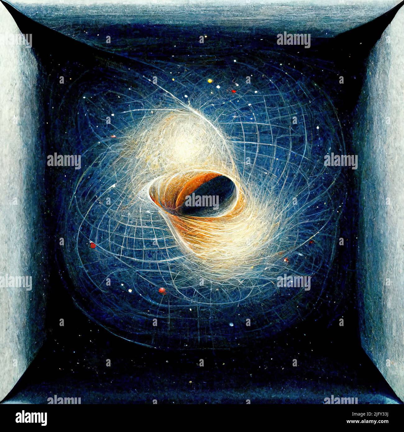 General theory of relativity, conceptual illustration Stock Photo - Alamy