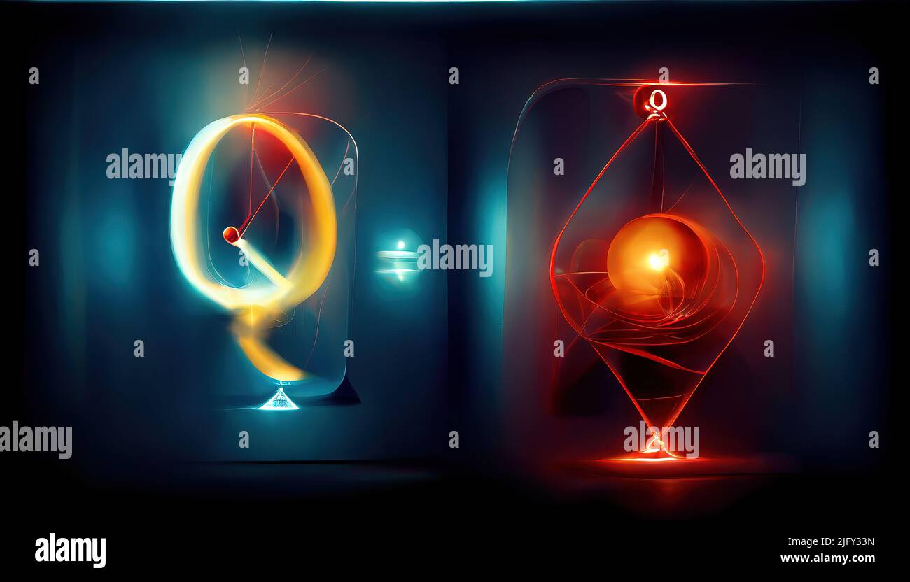 Quantum mechanics, conceptual illustration Stock Photo - Alamy