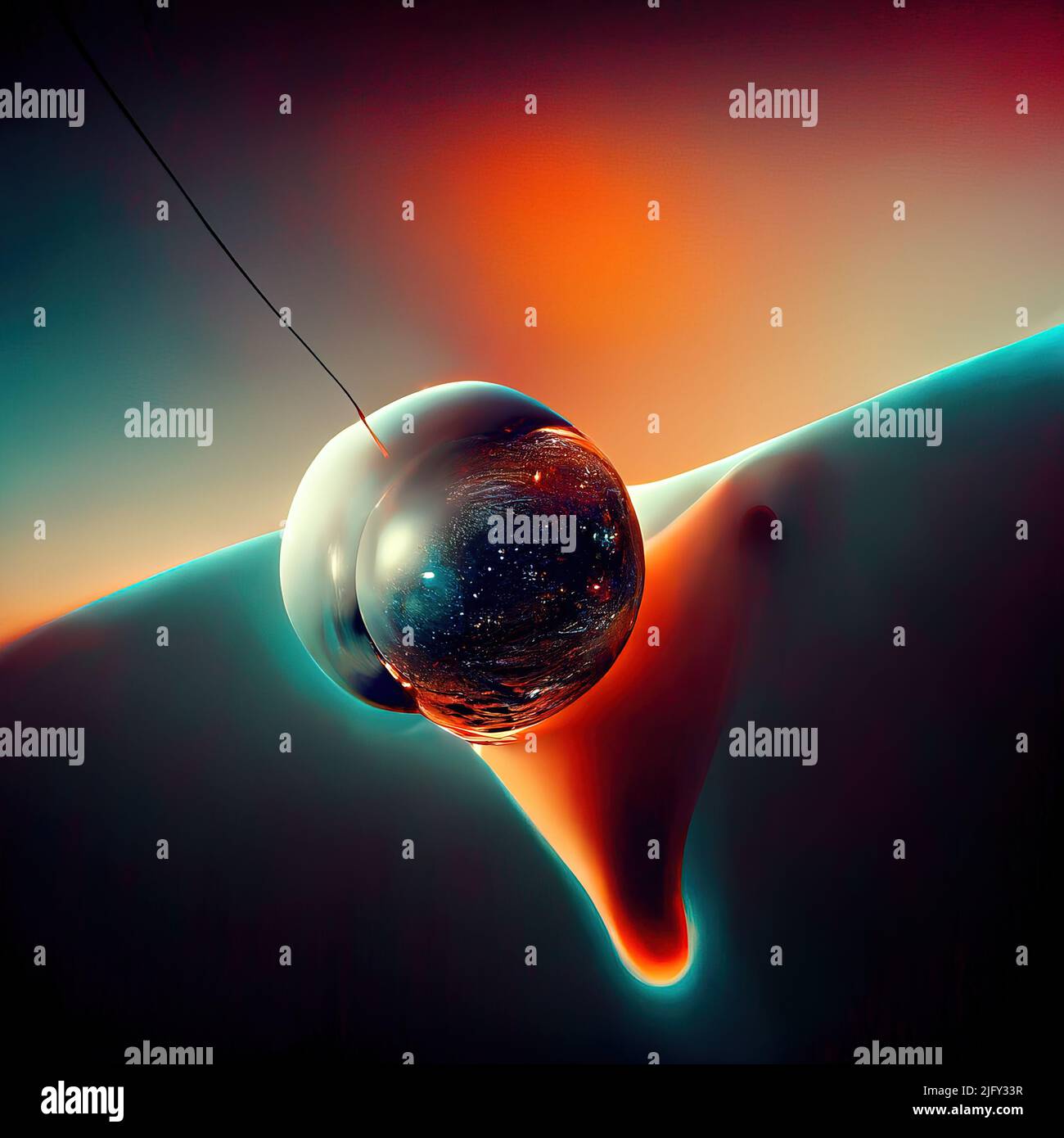 Gravity, conceptual illustration Stock Photo - Alamy