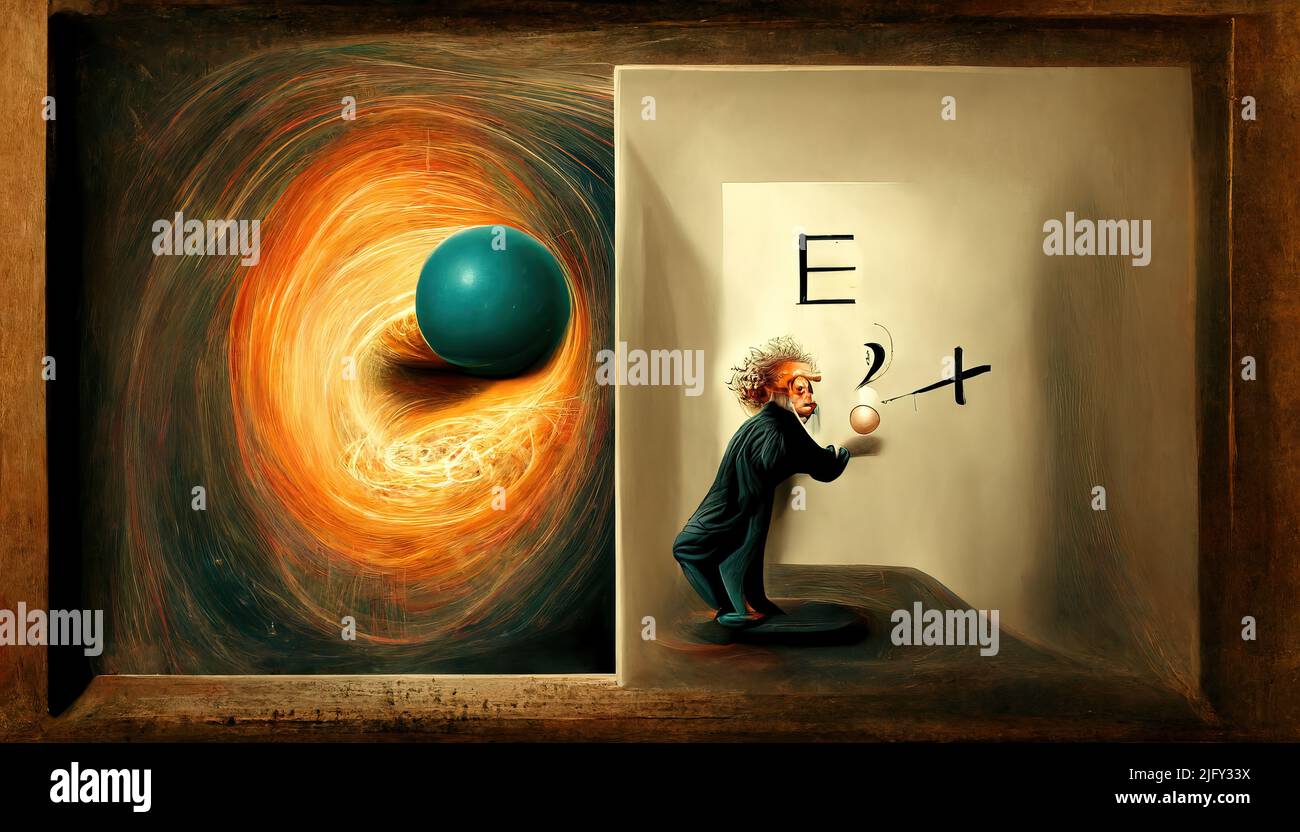 General theory of relativity, conceptual illustration Stock Photo - Alamy