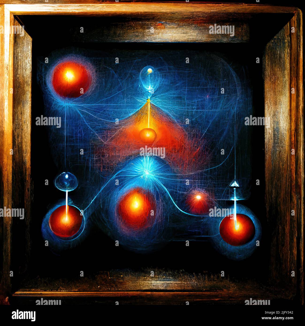 Quantum mechanics, conceptual illustration Stock Photo - Alamy