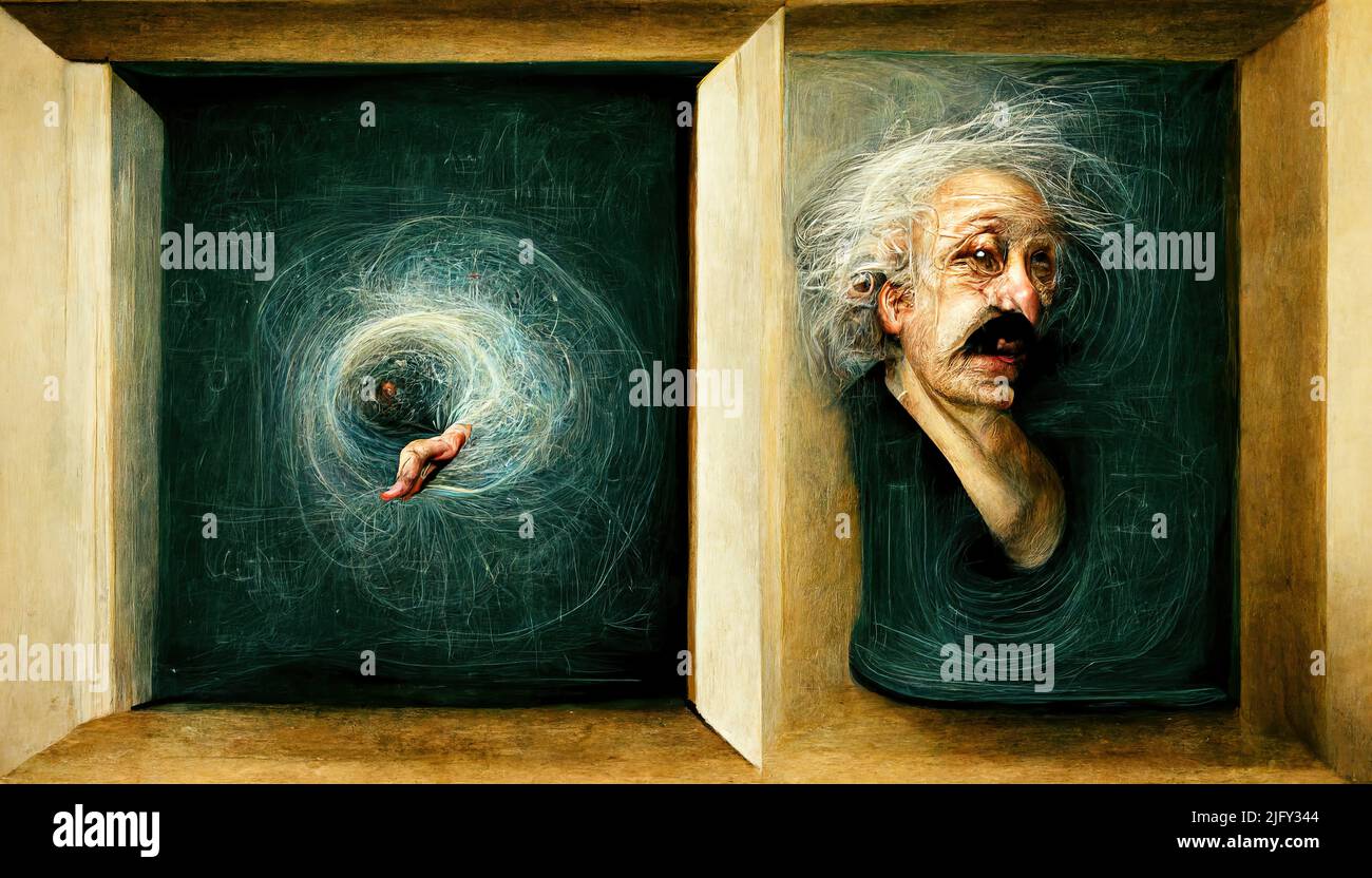 General theory of relativity, conceptual illustration Stock Photo - Alamy