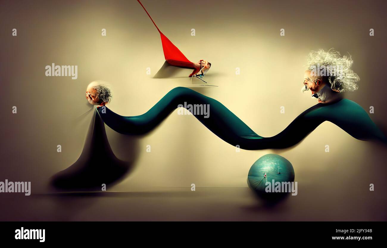 General theory of relativity, conceptual illustration Stock Photo - Alamy