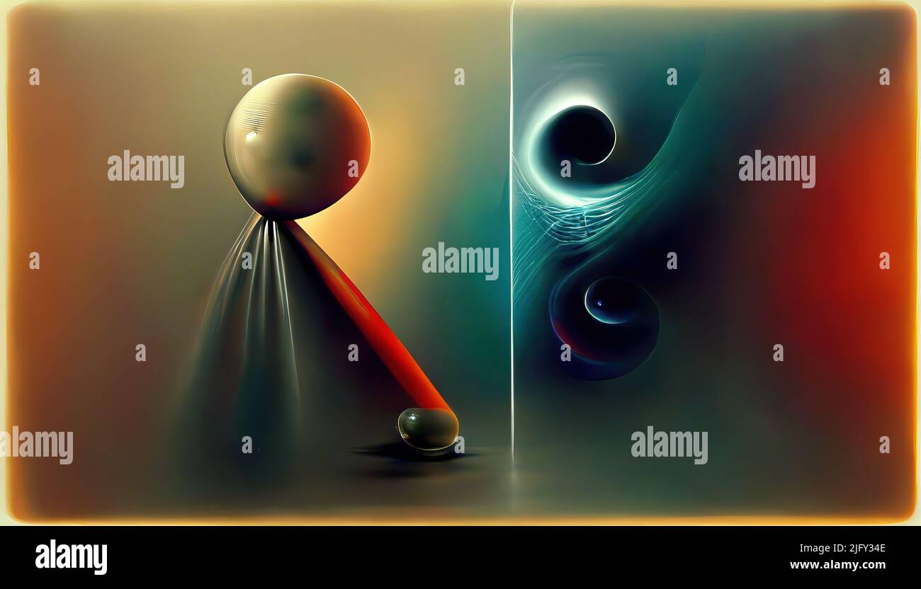 General theory of relativity, conceptual illustration Stock Photo - Alamy