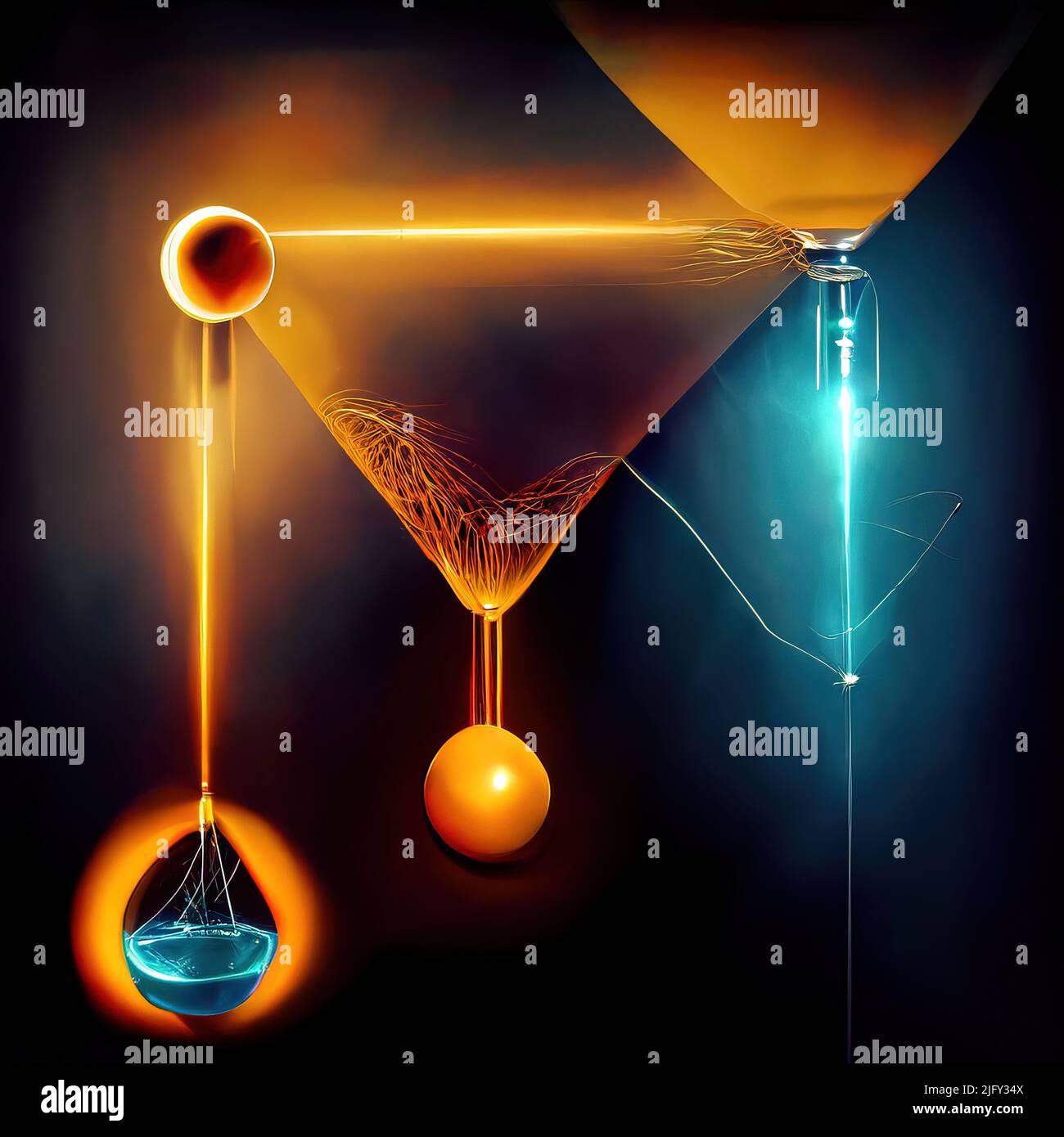 Quantum mechanics, conceptual illustration Stock Photo - Alamy