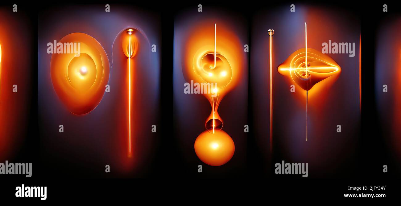Quantum mechanics, conceptual illustration Stock Photo - Alamy