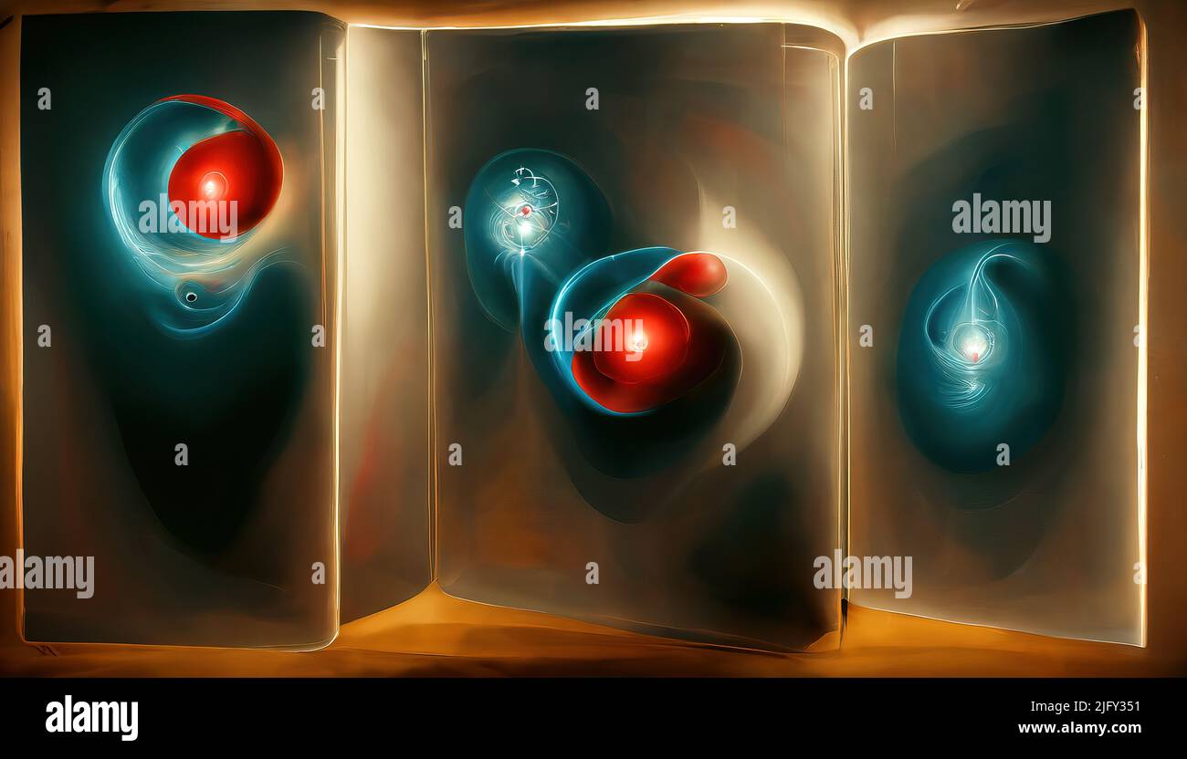 Quantum mechanics, conceptual illustration Stock Photo - Alamy