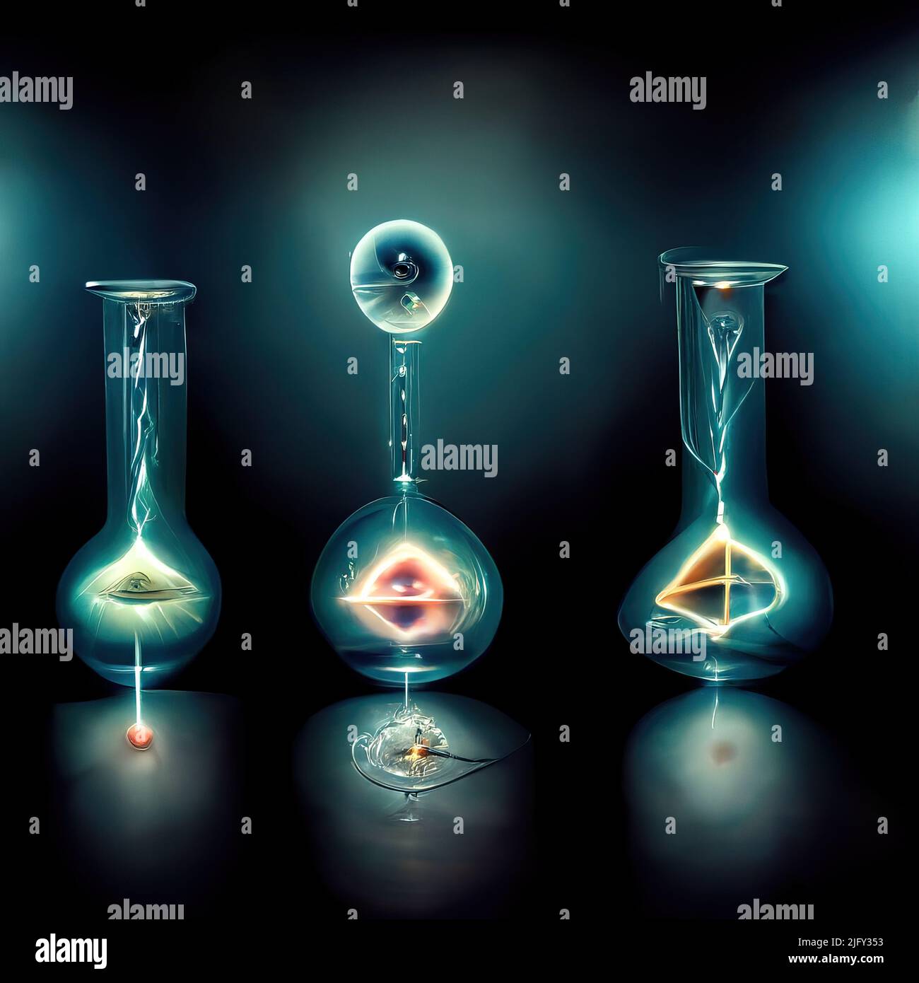 Quantum mechanics, conceptual illustration Stock Photo - Alamy