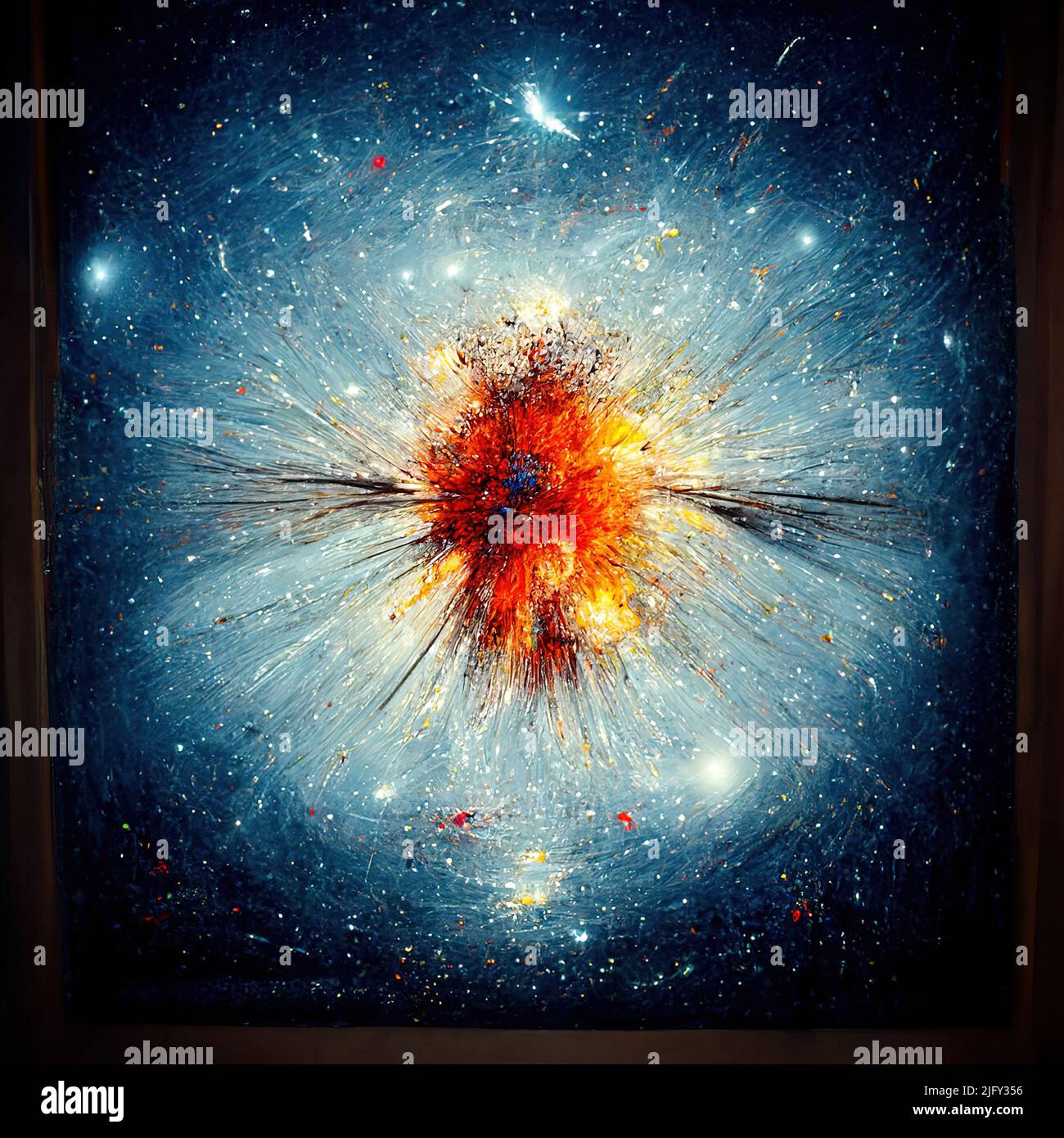 Big bang, conceptual illustration Stock Photo - Alamy